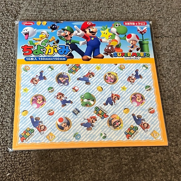 Nintendo | Office | Super Mario Origami Paper Japan Exclusive Official ...
